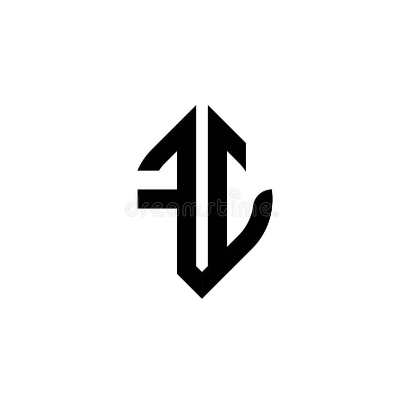 FJ Logo Monogram Geometric Shape Style Stock Vector - Illustration of ...