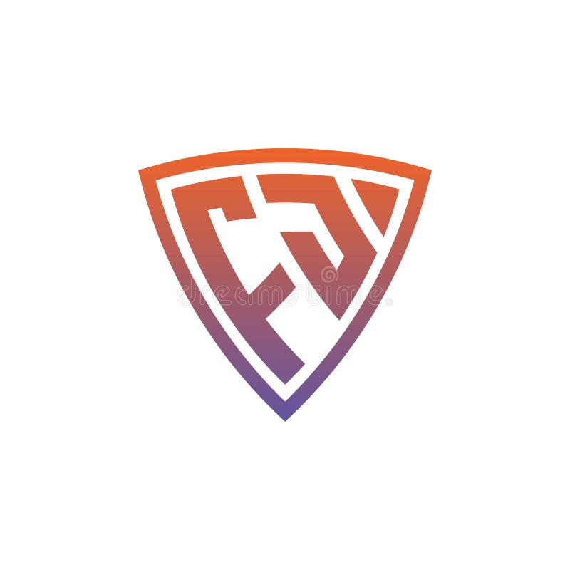 FJ Logo Shield Monogram Gradient Style Design Stock Vector ... FJ Logo Shield Monogram Gradient Style Design Stock Vector ...