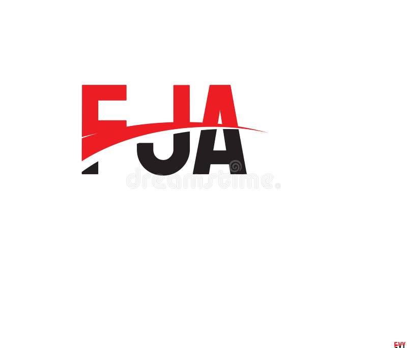 FJA Letter Initial Logo Design Vector Illustration Stock Vector ...