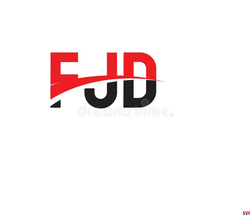 FJD Letter Initial Logo Design Vector Illustration Stock Vector ...