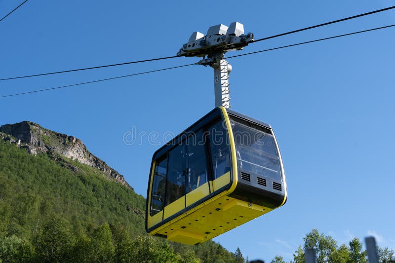 Fjellheisen Cable Car in Tromso, Norway Stock Photo - Image of lift ...