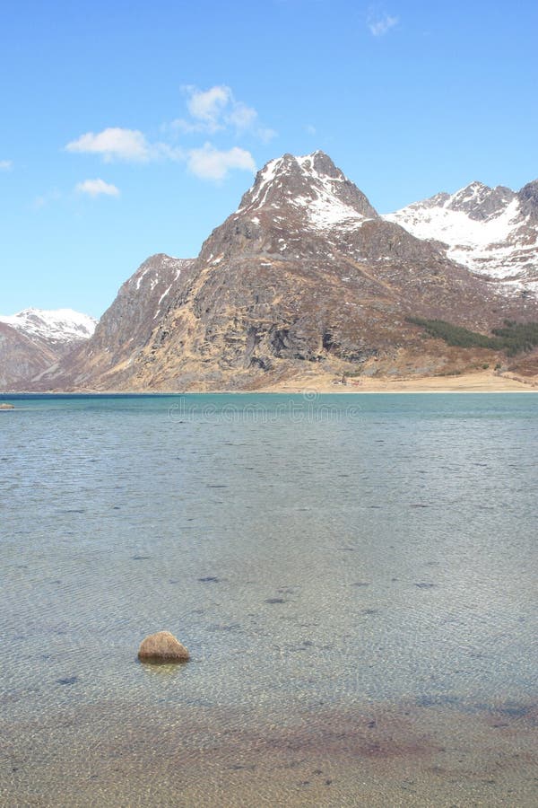 Flakstad S Spring Landscape Stock Photo - Image of high, laundry: 14429432