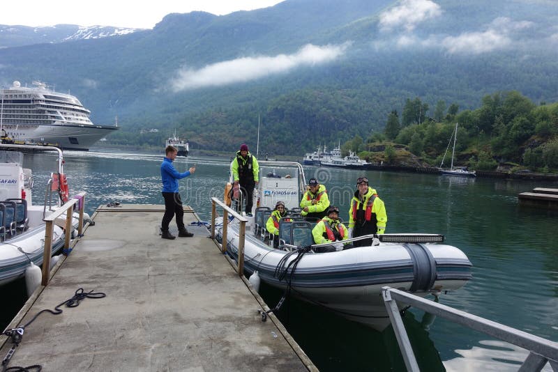 Fjord Safari in Flam, Norway Editorial Stock Image - Image of travel ...