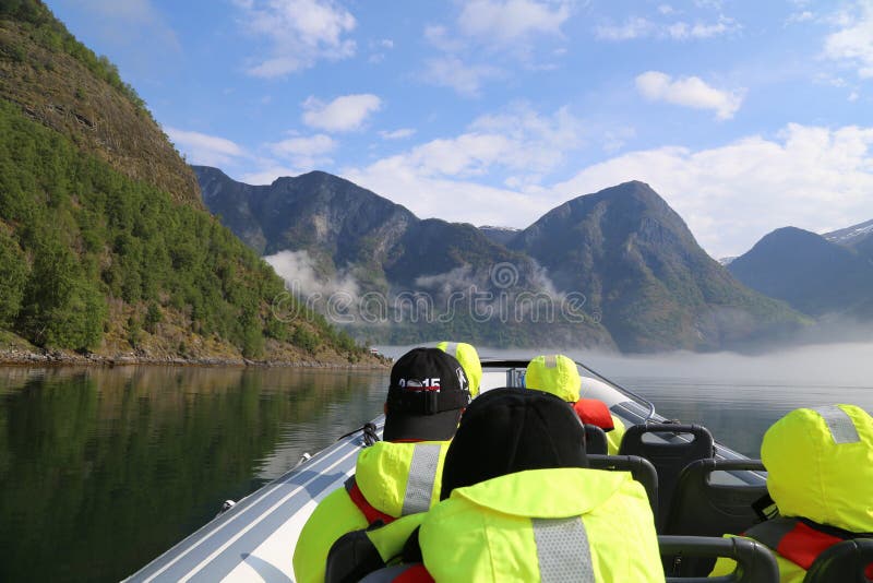 Fjord Safari in Flam, Norway Editorial Photography - Image of mountain ...