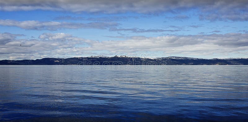 Trondheim Fjord, The Beach Oesand And Gaulosen Nature Reserve Stock ...