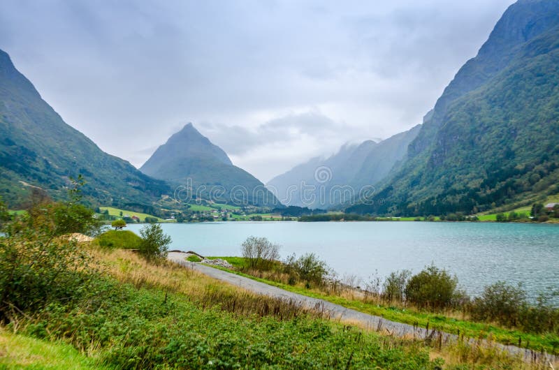 Fjord view stock photo. Image of landscape, coastline - 65442446