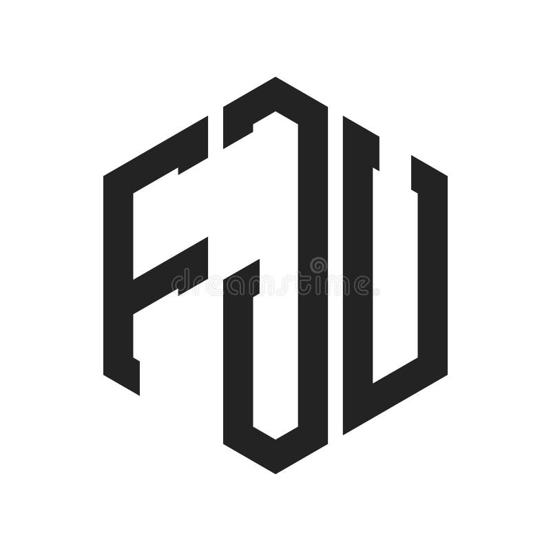 FJU Logo Design. Initial Letter FJU Monogram Logo Using Hexagon Shape ...