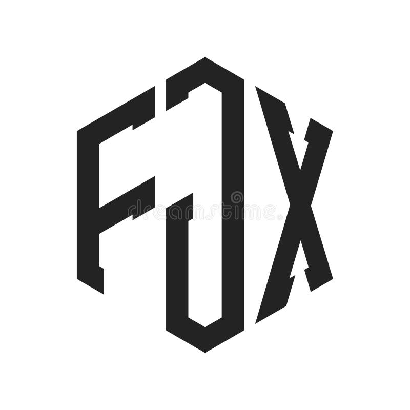 FJX Logo Design. Initial Letter FJX Monogram Logo Using Hexagon Shape ...
