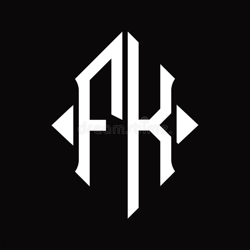 FK Logo Monogram with Shield Shape Isolated Design Template Stock ...