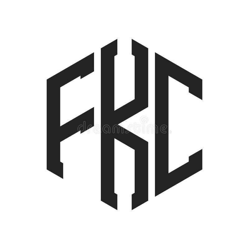 FKC Logo Design. Initial Letter FKC Monogram Logo Using Hexagon Shape ...
