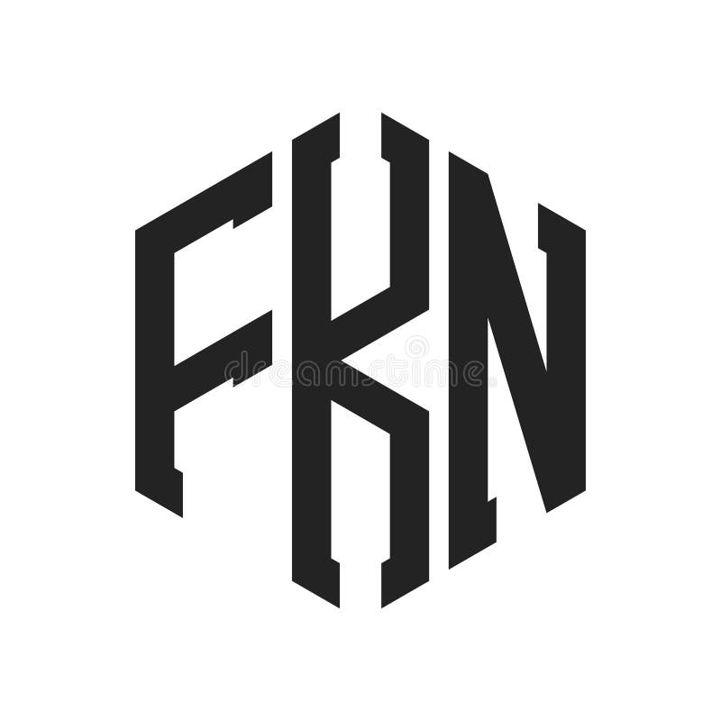FKN Logo Design. Initial Letter FKN Monogram Logo Using Hexagon Shape ...