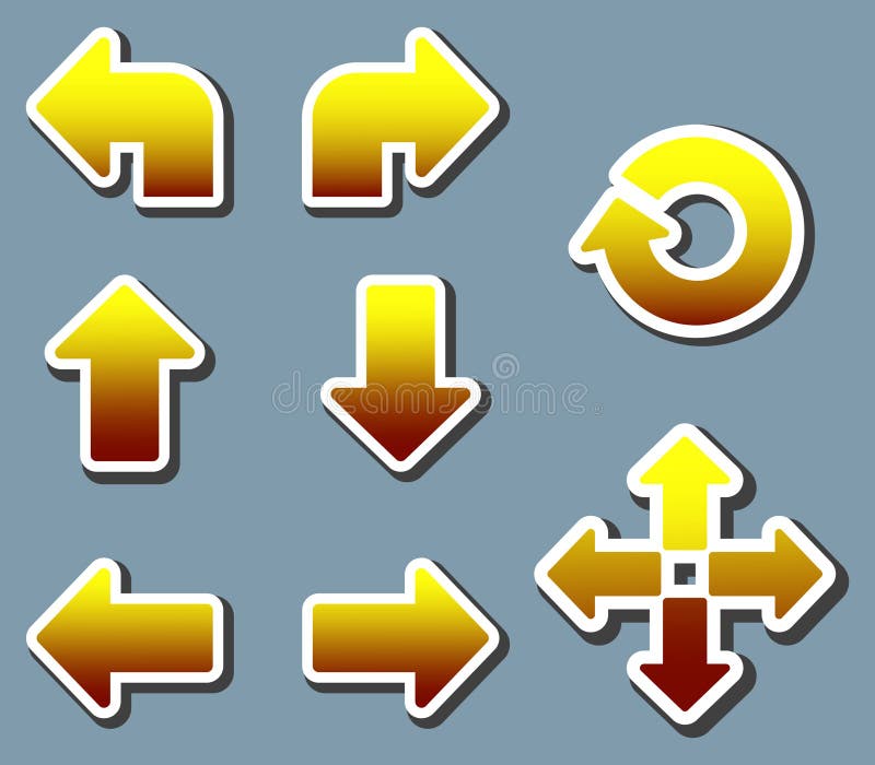 Flèche arrondie illustration de vecteur. Illustration du graphisme ...