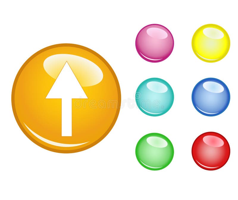 Flèche De Corps Rond Vers Le Haut Illustration de Vecteur ...