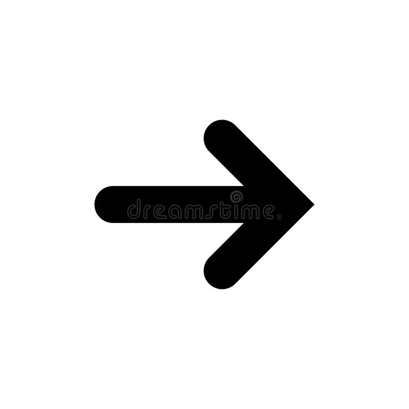 Flèche Droite Simple D'isolement - Png Image stock - Illustration du ...