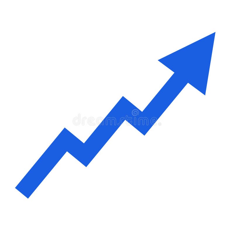 Flèche en hausse illustration de vecteur. Illustration du configuration ...