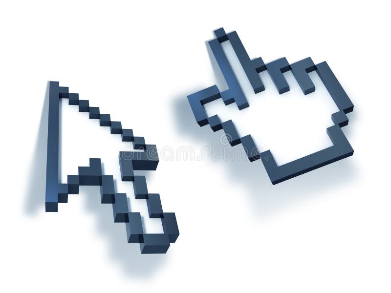 Flèche et main illustration stock. Illustration du élément - 13556451