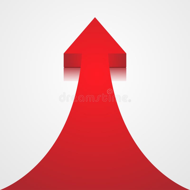 Flèche rouge illustration de vecteur. Illustration du concept - 29014382