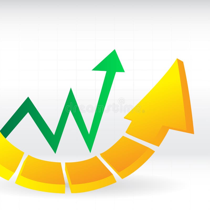 Flèches Multiples Dans Le Graphique Illustration de Vecteur ...