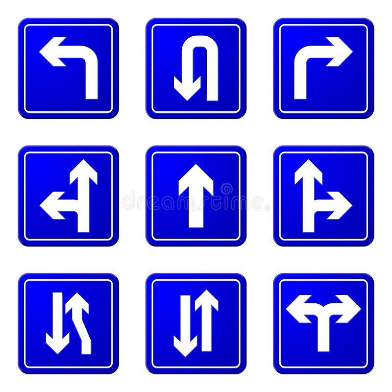 Flèches directionnelles illustration de vecteur. Illustration du ...