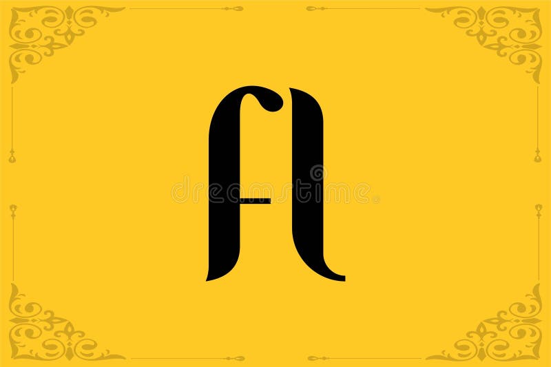 FL abstract luxury logo stock vector. Illustration of design - 362197750