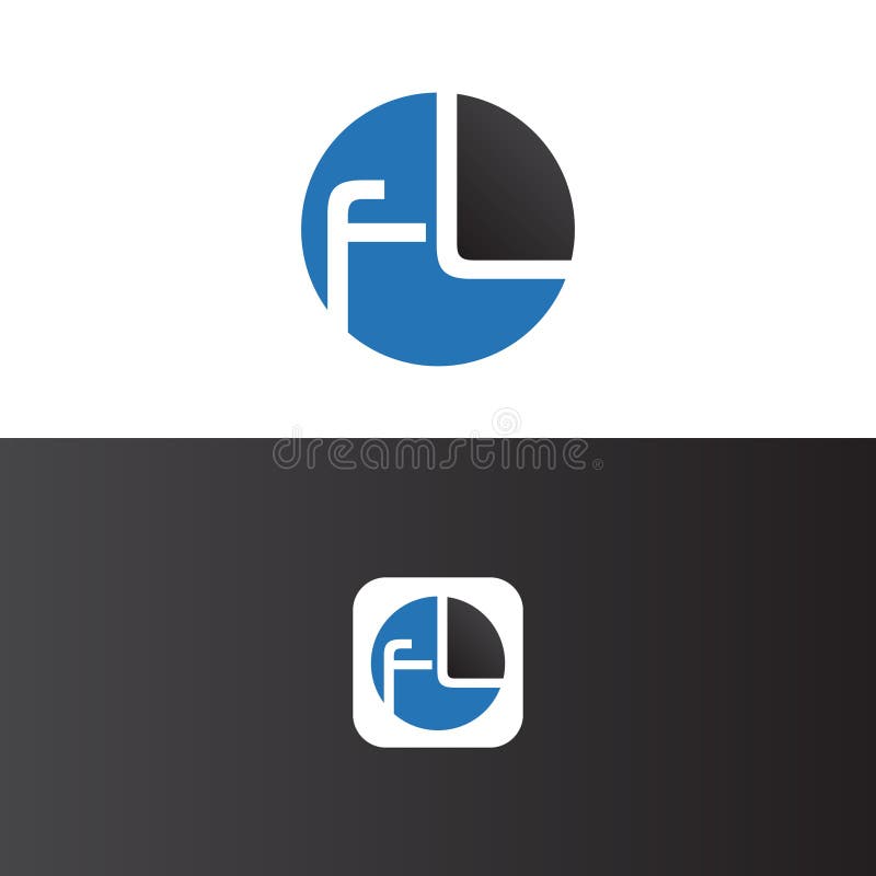 FL Letter Logo Design Template Vector Stock Vector - Illustration of ...