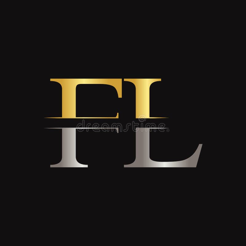 FL Letter Type Logo Design Vector Template. Abstract Letter FL Logo ...