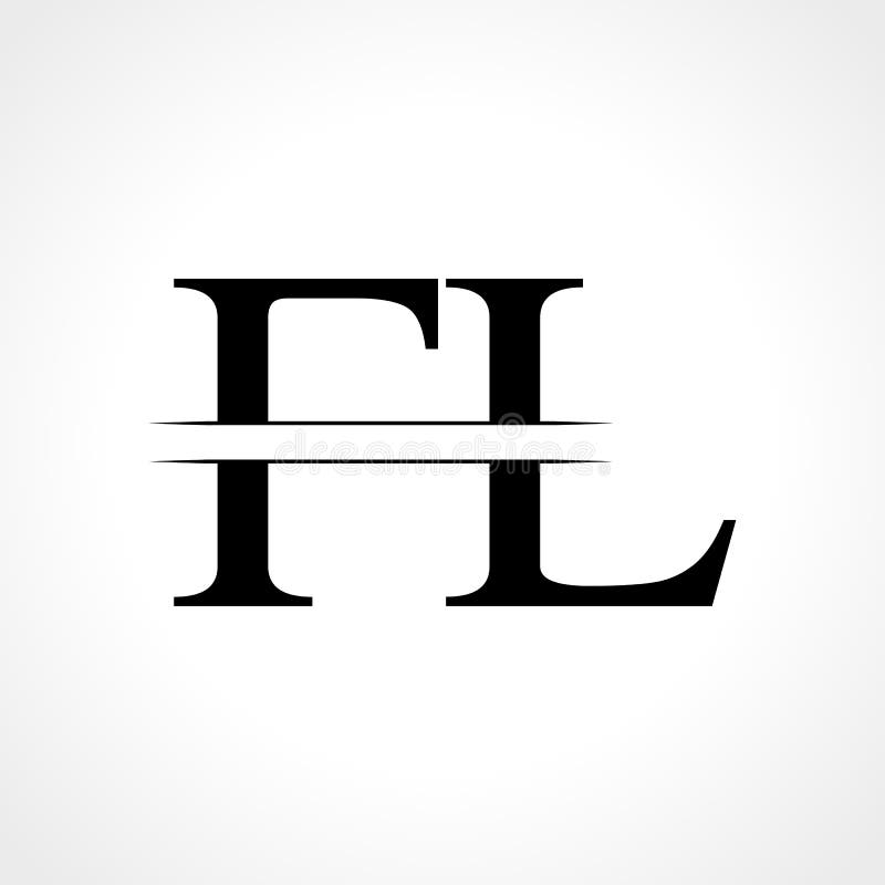 Monogram Letter . Luxury Logo Fl Stock Vector - Illustration of line ...