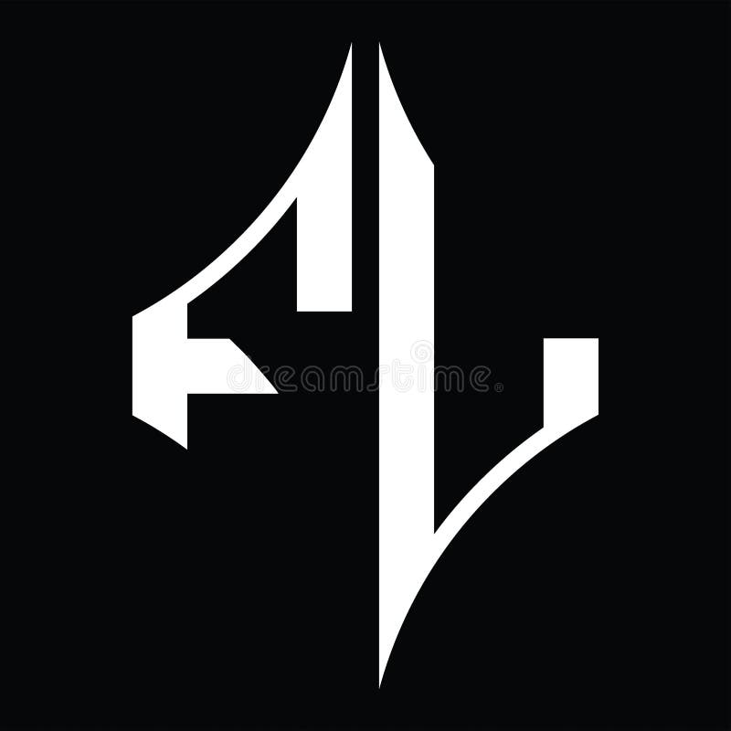 FL Logo Monogram with Diamond Shape Design Template Stock Vector ...