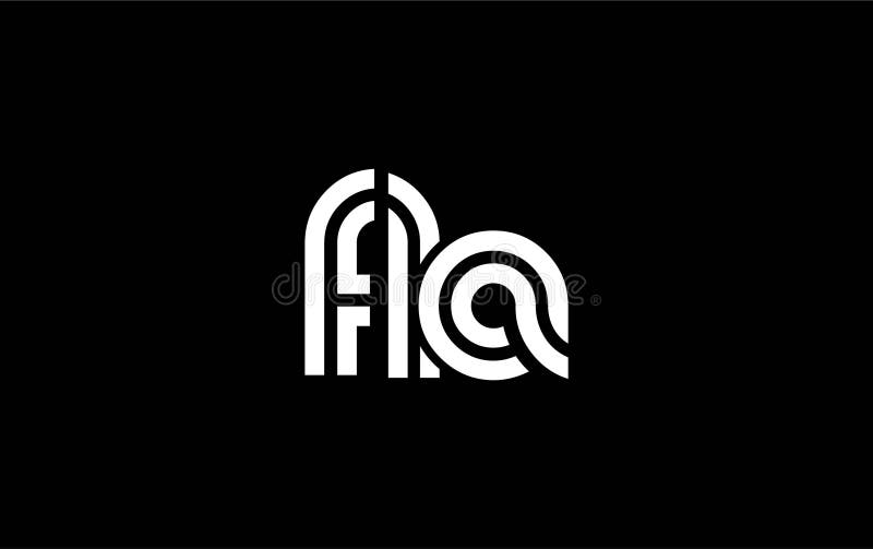 FLA Creative Unique Modern Letter Logo Design Stock Vector ...