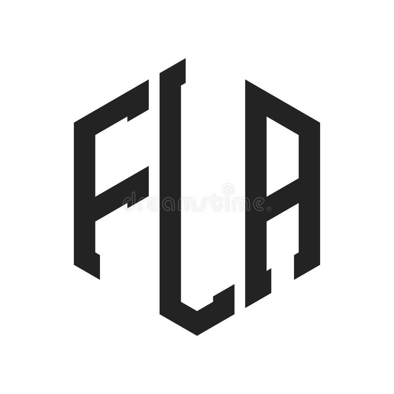 FLA Logo Design. Initial Letter FLA Monogram Logo Using Hexagon Shape ...