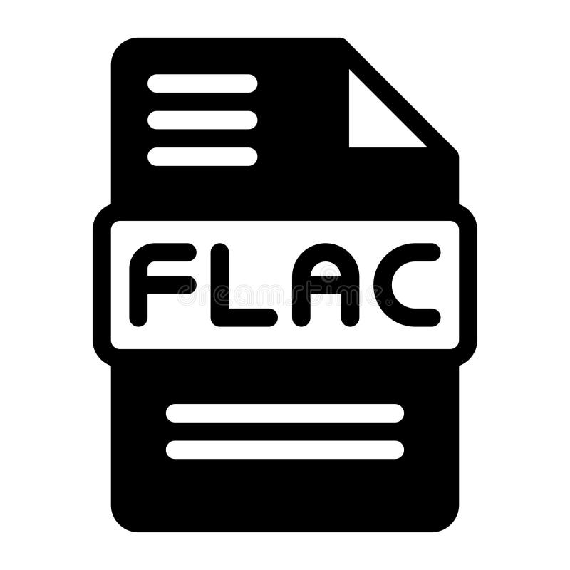 Flac Audio File Format Icon. Flat Style Design, File Type Icons Symbol ...