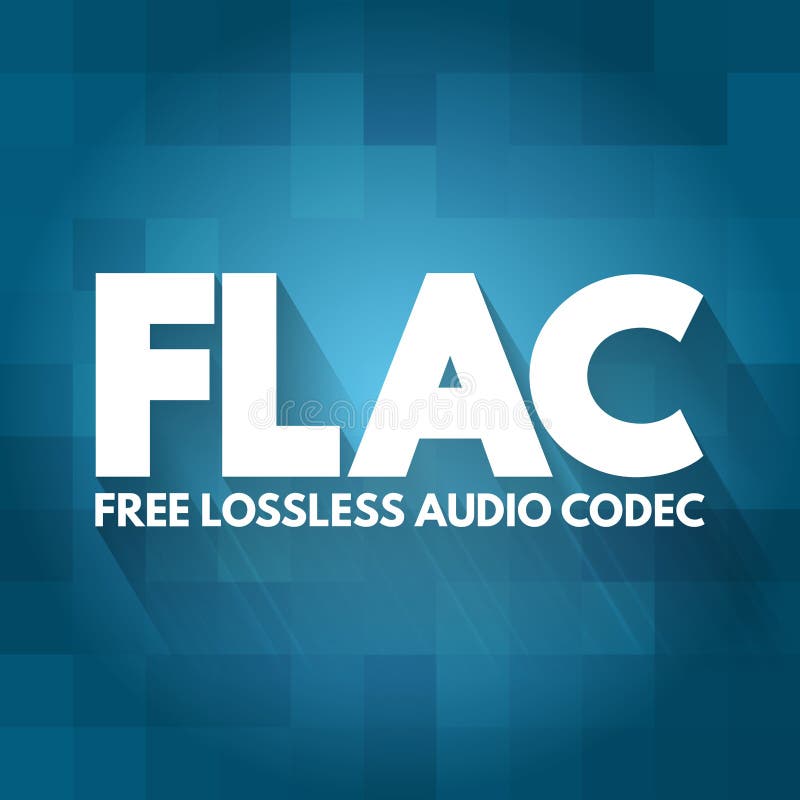 FLAC - Free Lossless Audio Codec Acronym, Technology Concept Background Stock Illustration ...