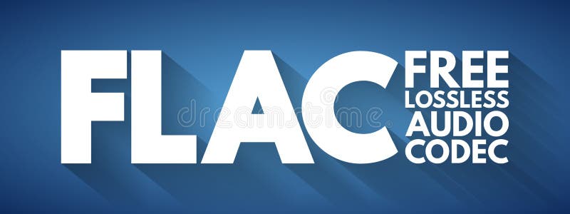 FLAC - Free Lossless Audio Codec Acronym, Technology Concept Background ...