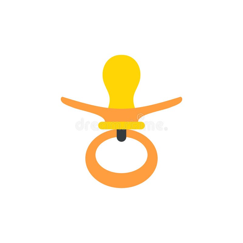 Flache Ikone des Nippels vektor abbildung. Illustration von kunst ...