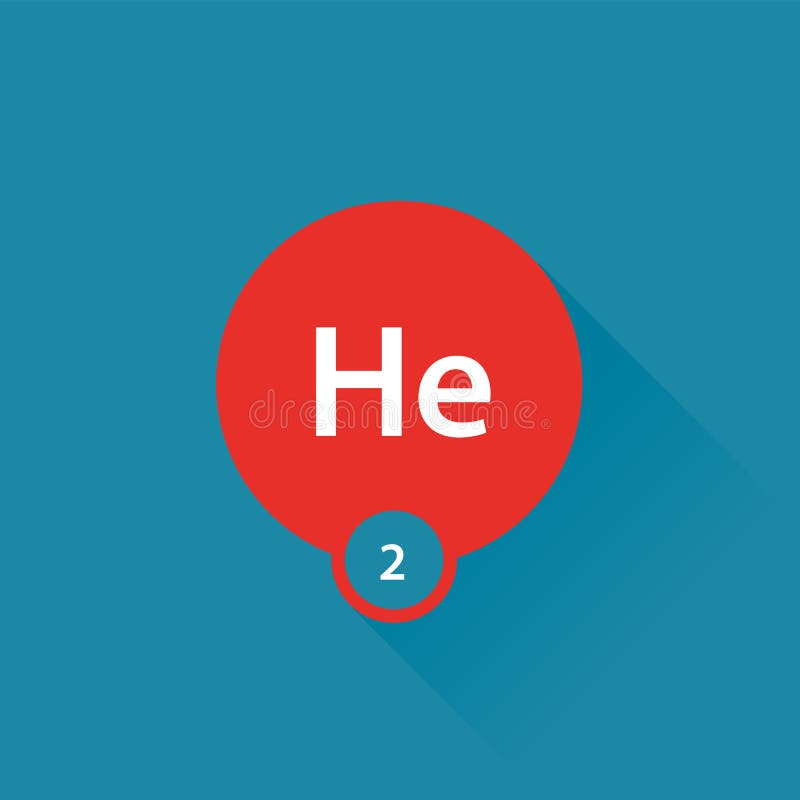 Helium. Edelgase. Chemisches Element Der Abbildung Mendeleevs ...