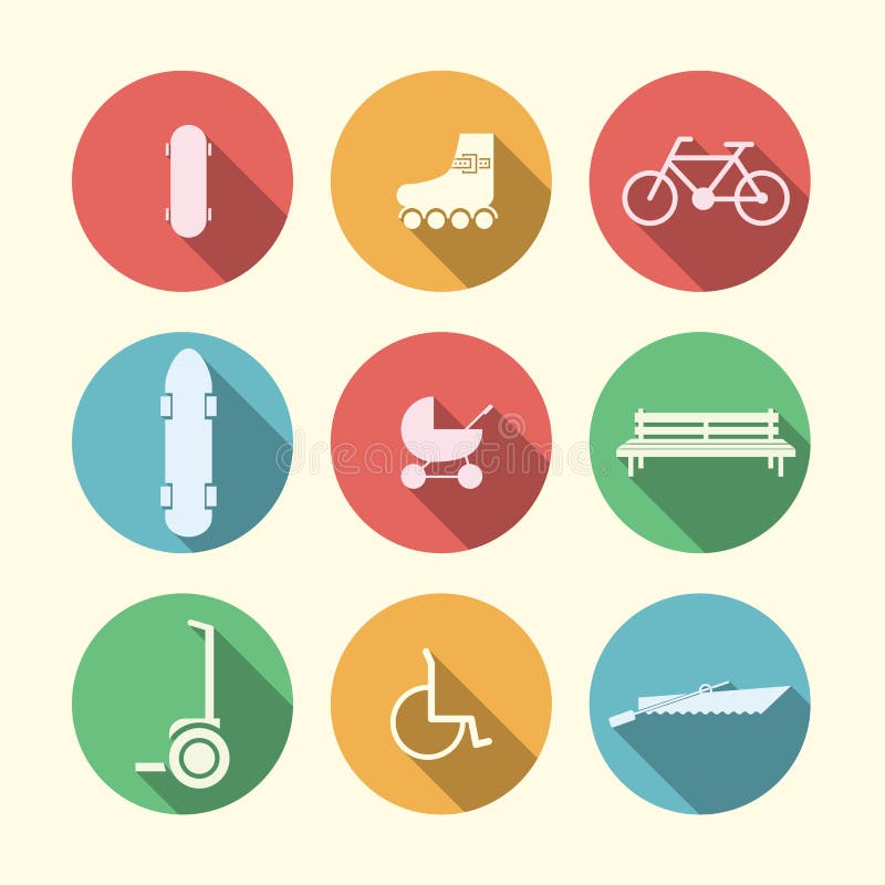 Freizeitpark-Ikonenschwarz-Vektorzeichen Mit Bearbeitbaren ...