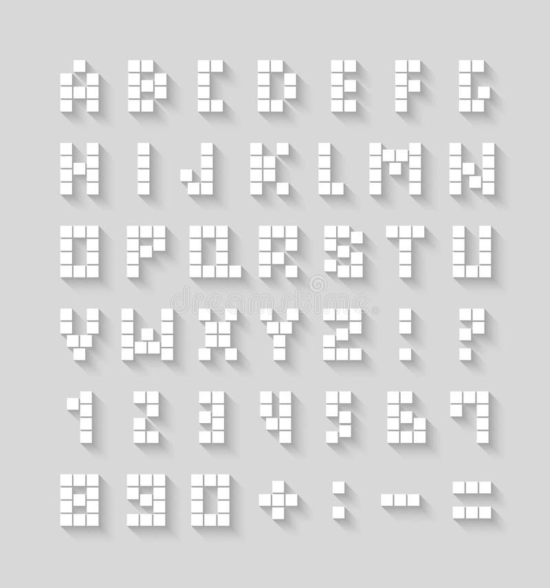 Pixelguß Im Gitter Des Pixels 4x5 Vektor Abbildung - Illustration von ...