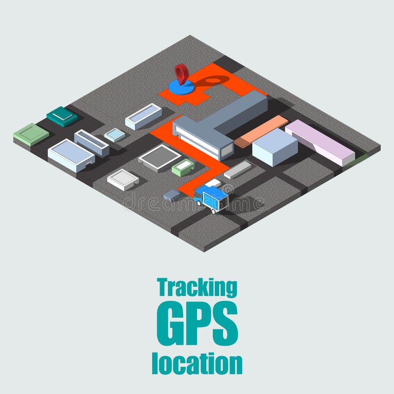 Flaches Design Gps-Standorte Stock Abbildung - Illustration von ...
