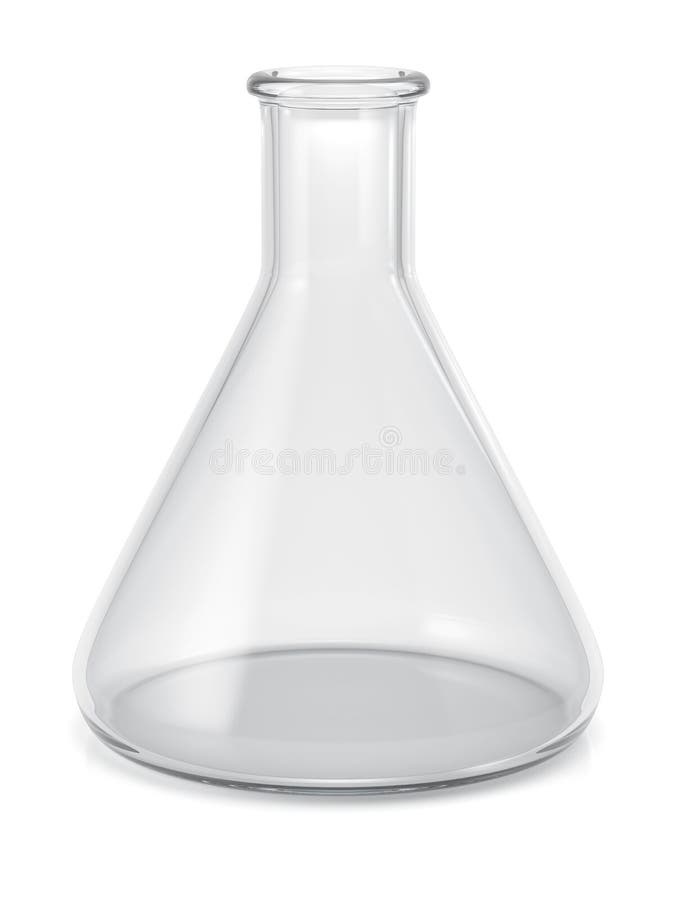 Flacon Erlenmeyer Vide De Chimie Image stock - Image du blanc, chimique ...