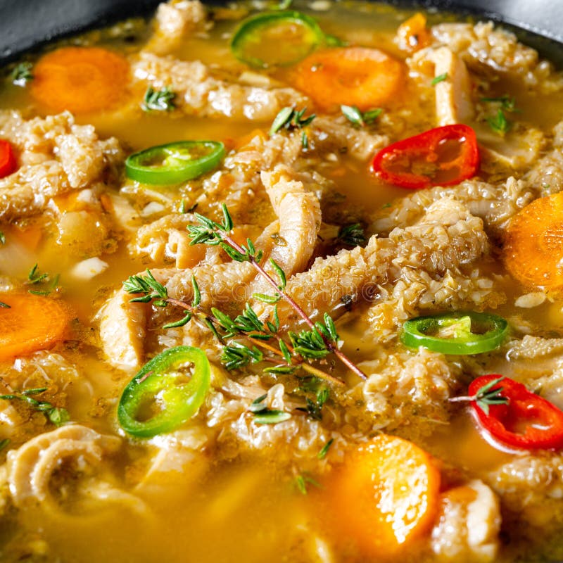 Flaczki - Tripe Soup the Polish Way Stock Image - Image of kochen ...