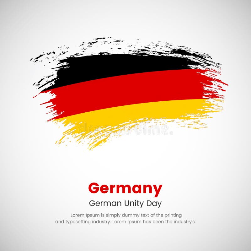 Grunge Flag of Germany Country. German Unity Day of Germany Stock ...