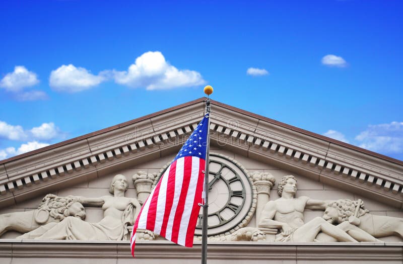 FBI Headquarters stock image. Image of flag, travel, american - 97243