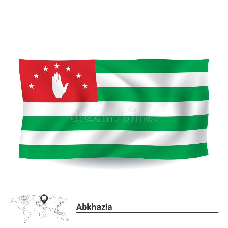 Flag of Abkhazia vector stock vector. Illustration of abkhaziaflag ...