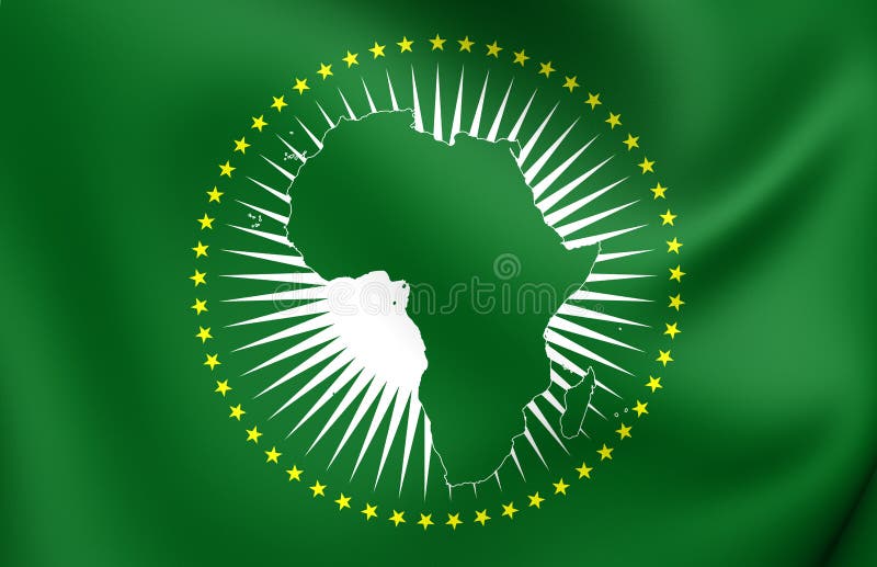 Flag of African Union stock illustration. Illustration of african ...
