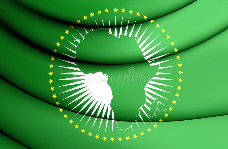 Flag of African Union stock illustration. Illustration of union - 89579520
