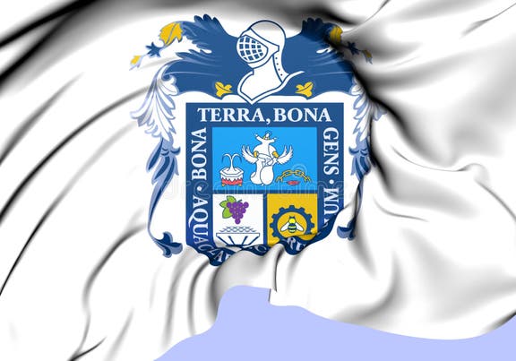 Flag of Aguascalientes, Mexico. Stock Illustration - Illustration of ...