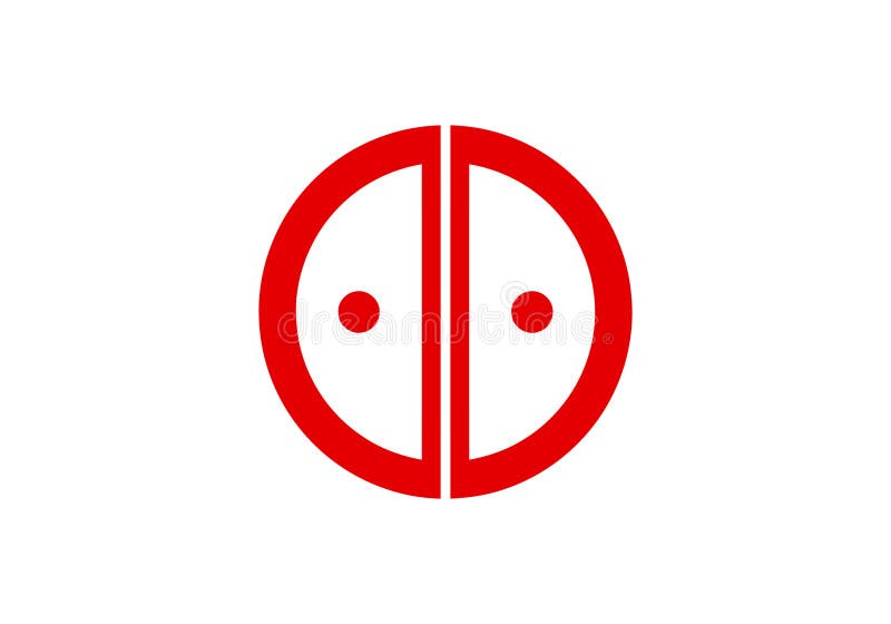 Flag of Akashi, Hyogo stock vector. Illustration of travel - 295106657