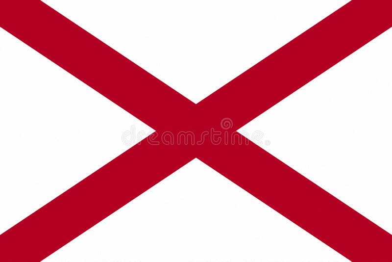 Flag of Alabama. Flag of the State of Alabama Stock Illustration ...