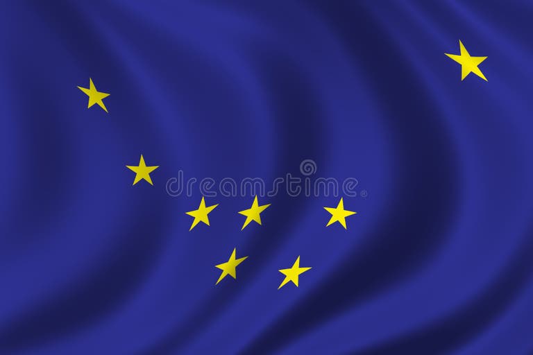Alaska State Waving Flag Stock Illustrations – 654 Alaska State Waving ...