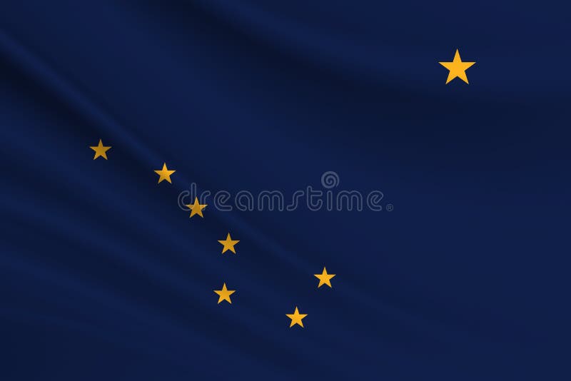 Flag of Alaska. Fabric Texture of the Flag of Alaska Stock Photo ...